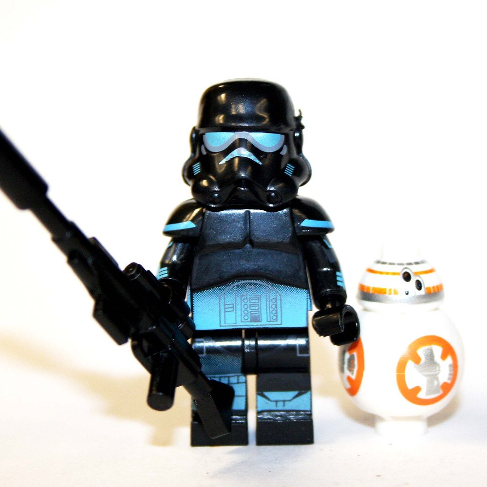 Custome Minifigure Block Shadow Stormtrooper With Bb-8 Droid Star Wars ...