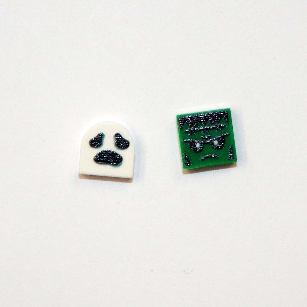 Custome Minifigure Block Small Ghost And Frankenstein Horror Halloween ...