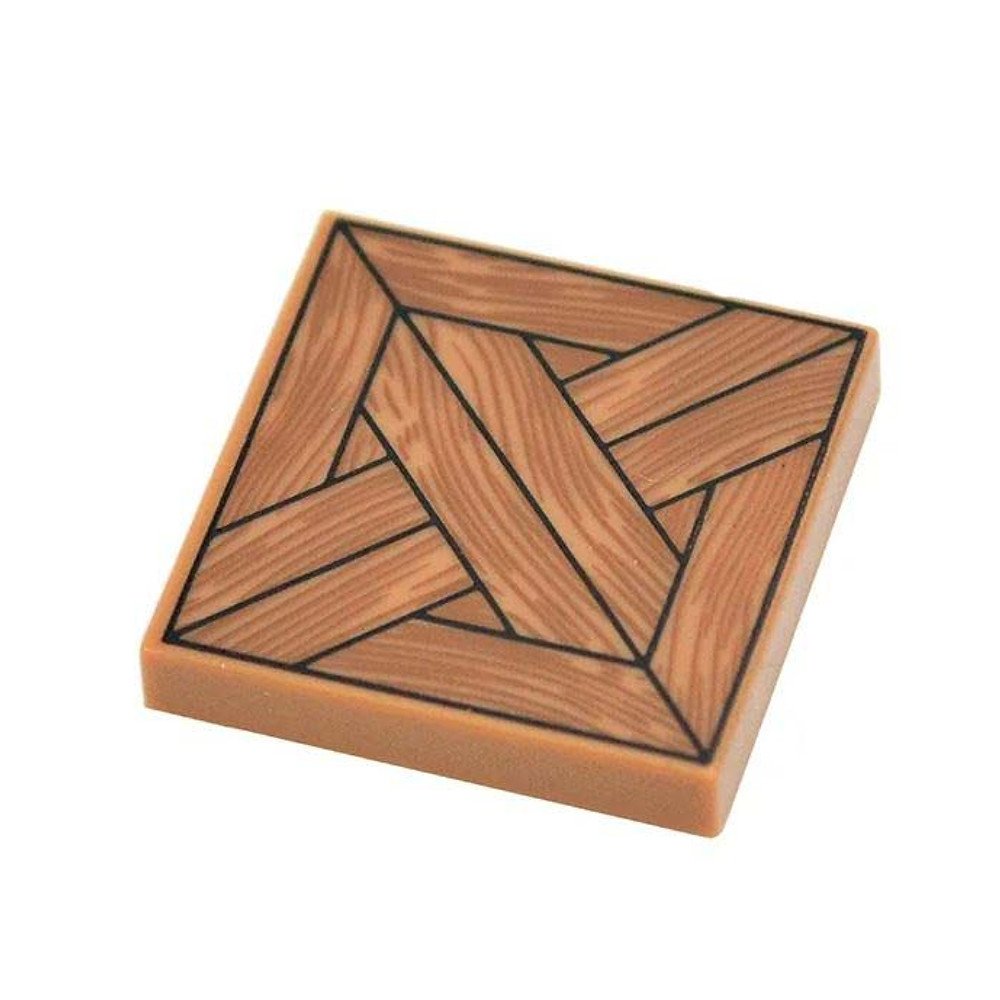 Custome Minifigure Block Wood Door Slats Square 2X2 Brick Piece Printed ...