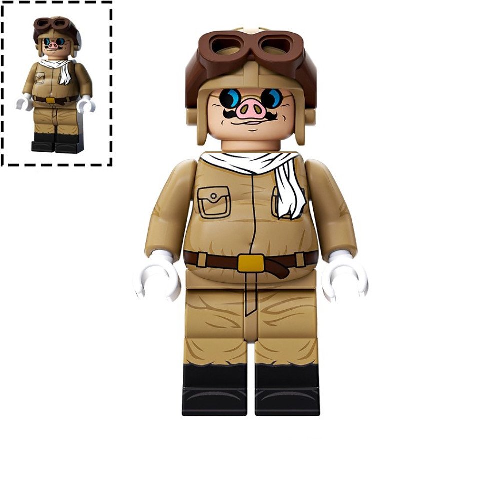 Custome Minifigure Fat Pig Pilot From US