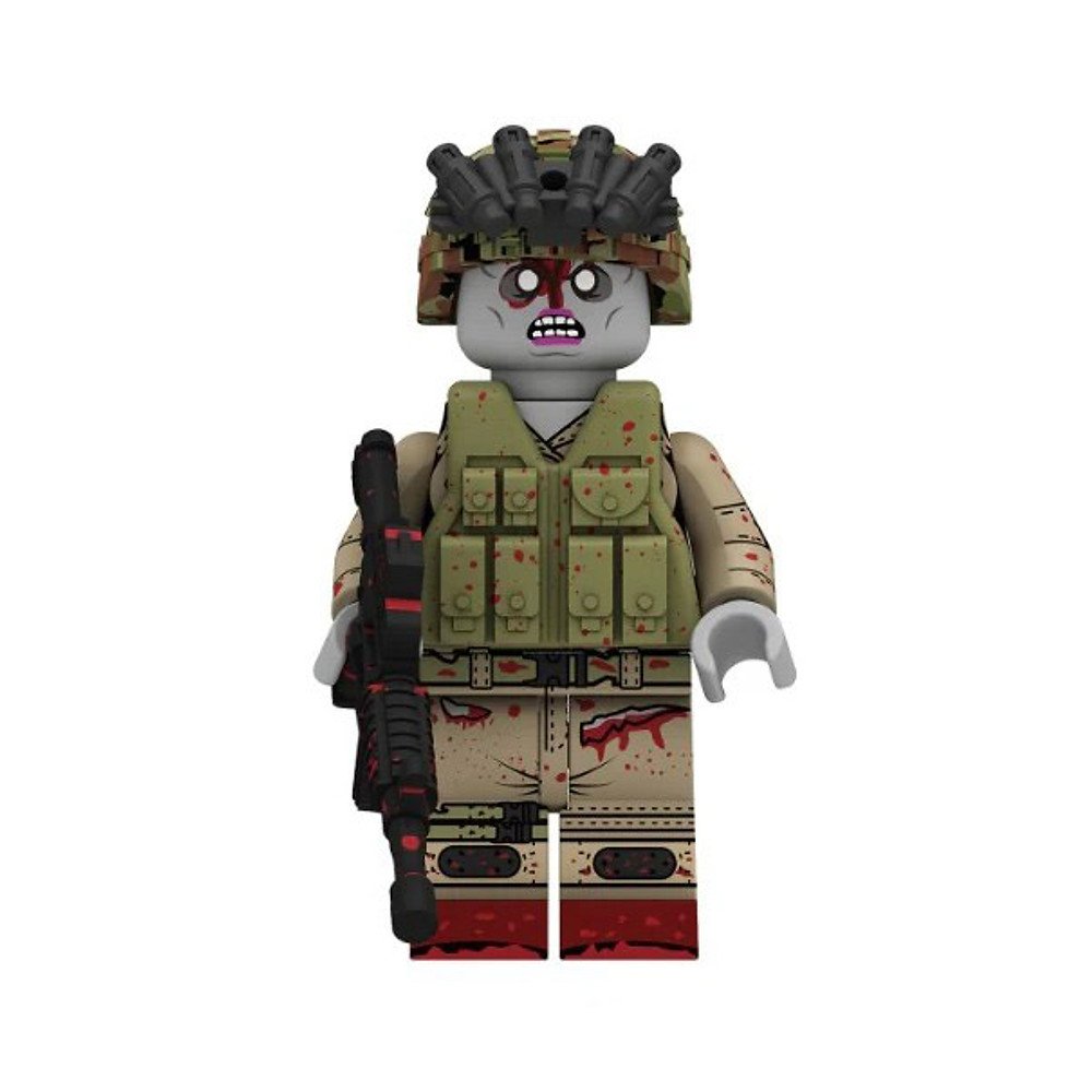 Custome Minifigure Military Soldier Zombie Horror Movie Halloween From US