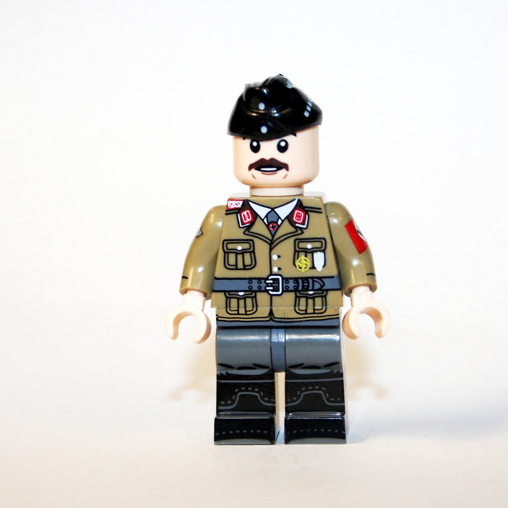 Custome Minifigure German Sa Officer Nazi Brown Shirt Ww2 Army From US