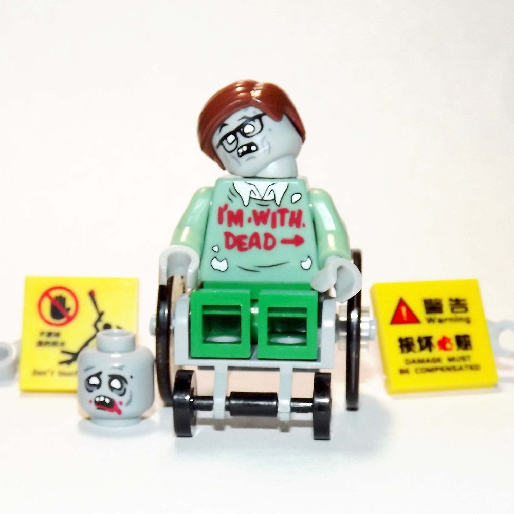 Custome Minifigure Stephen Hawking Physicist Zombie Horror From US