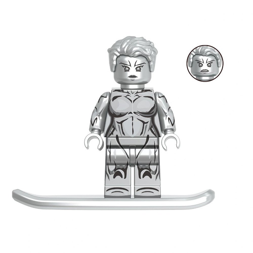 Custome Minifigure Female Silver Surfer Shalla-Bal The Fantastic Four ...