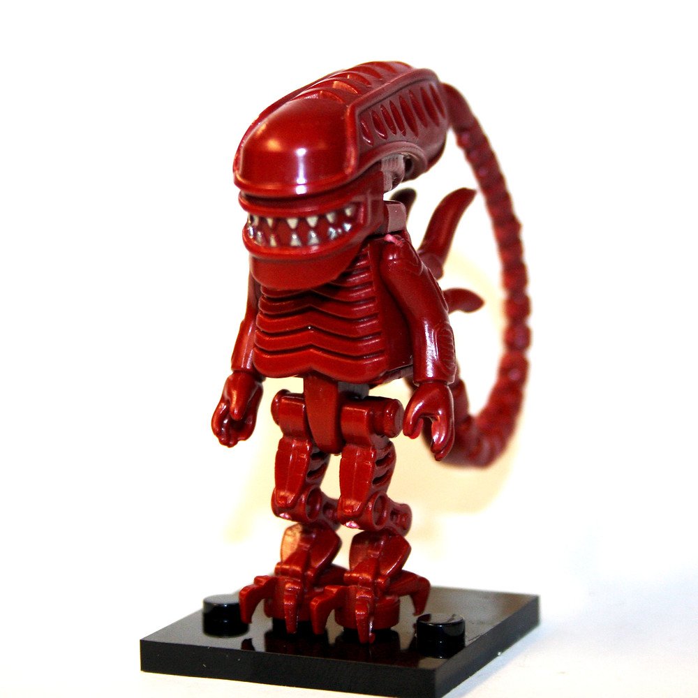 Custome Minifigure Alien Xenomorph Red Horror Movie Monster From US