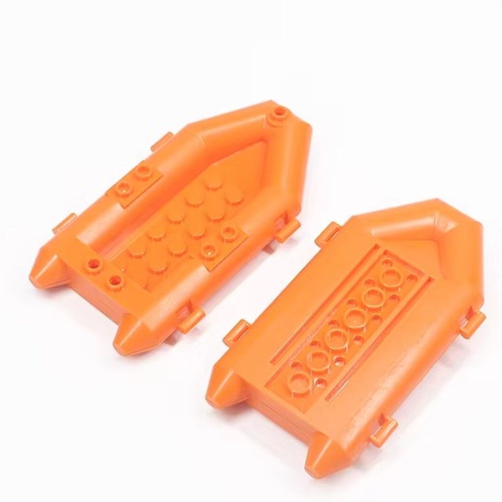Custome Minifigure Inflatable Orange Raft Boat Fors From US