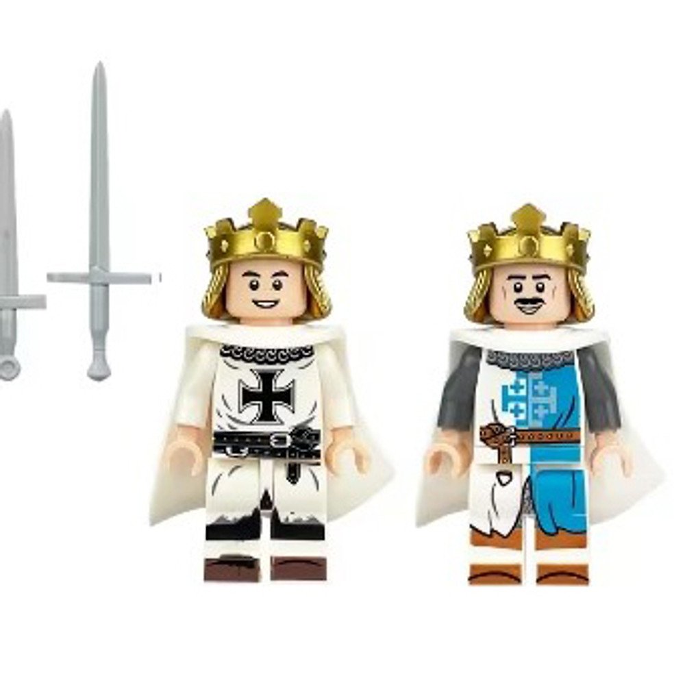 Custome Minifigure King Castle Knight Soldier C From US