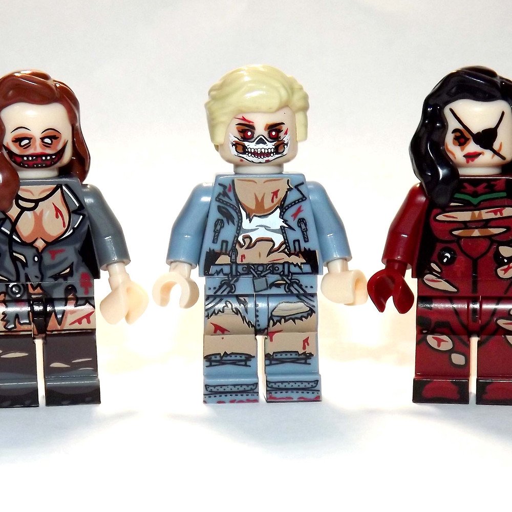Custome Minifigure Female Zombie Horror Monster Movie From US