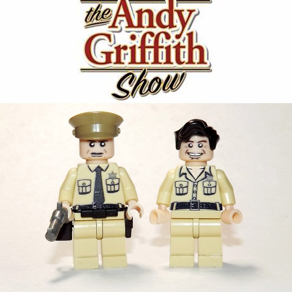 Custome Minifigure Andy Griffith And Barney Fife Mayberry Sheriff ...
