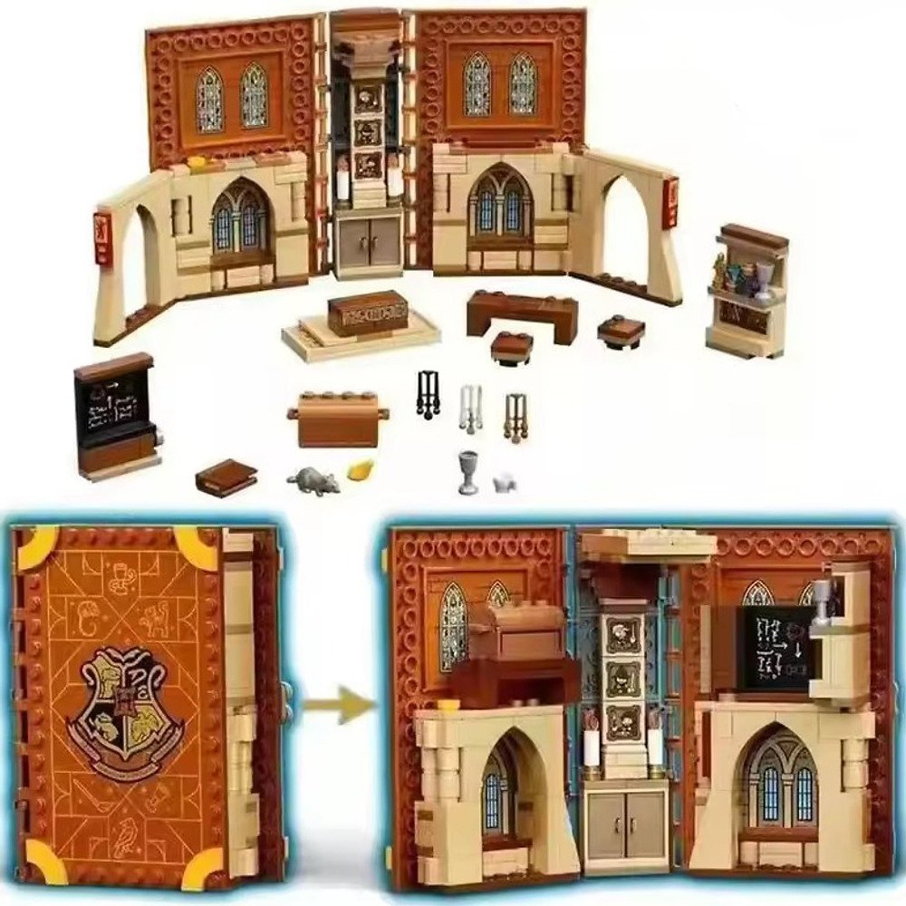 Custome Minifigure Harry Potter Hogwarts Transfiguration Class Book ...