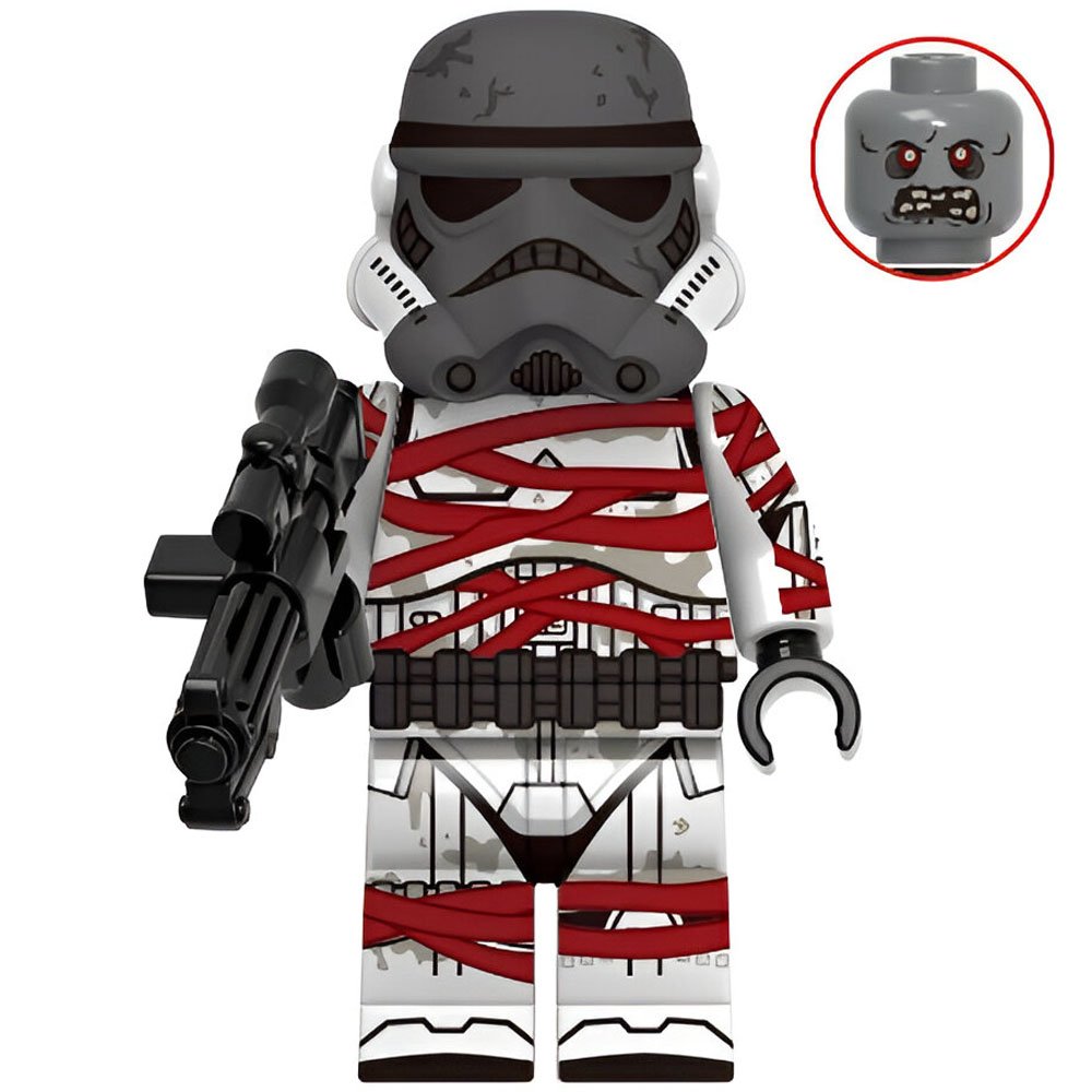 Night Trooper Grey Custom Minifigure Toys