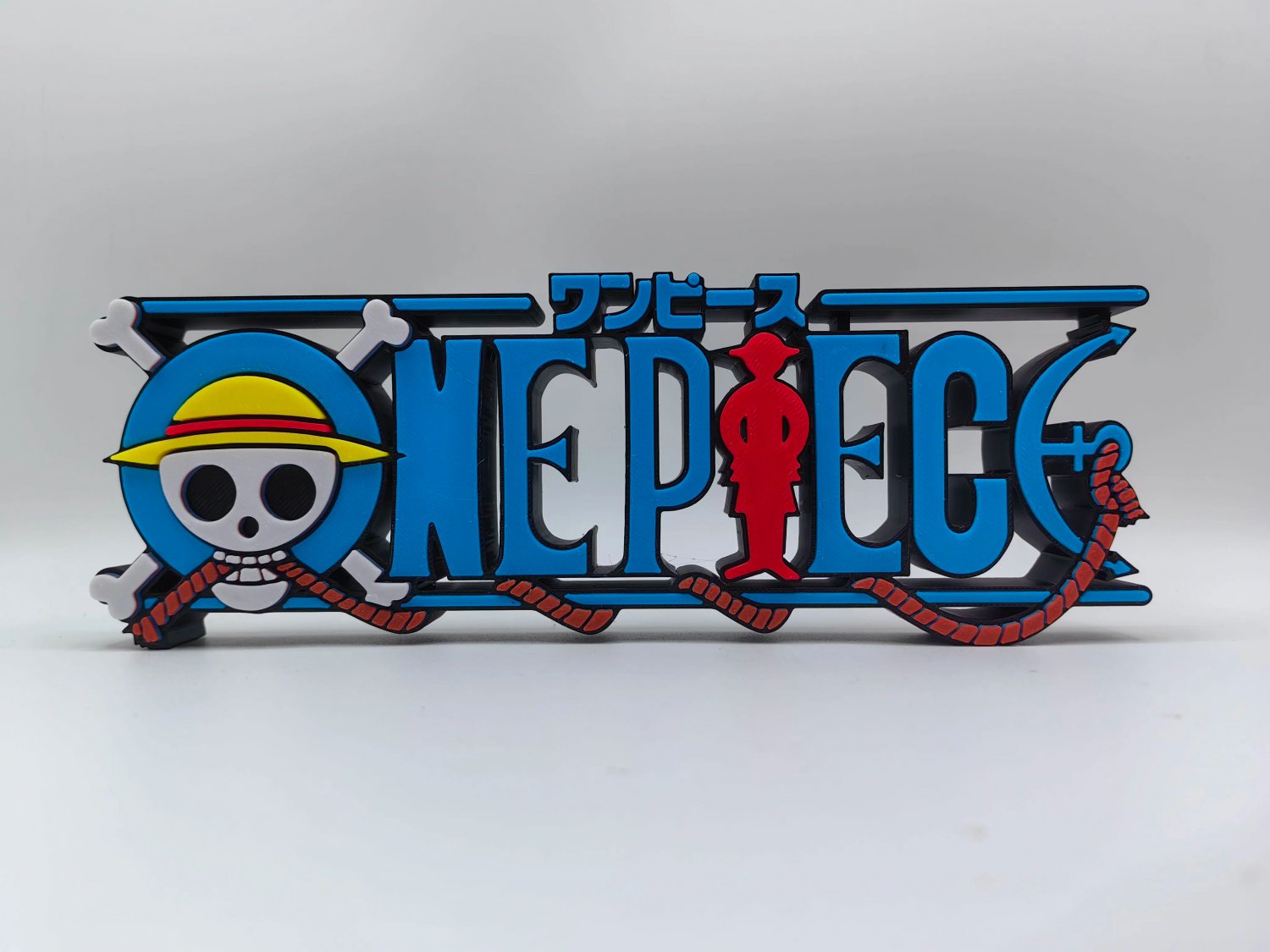 One Piece 3D Printed Logo Stand – Iconic Anime & Manga Decor