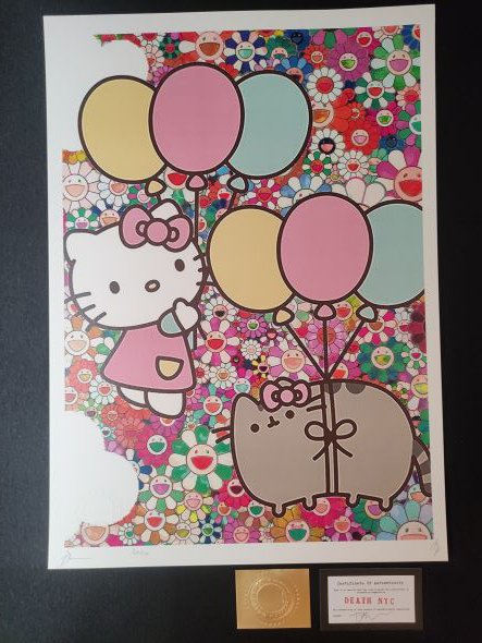 Hello Kitty x Takashi Murakami Death NYC #AP/100 World Art Printing