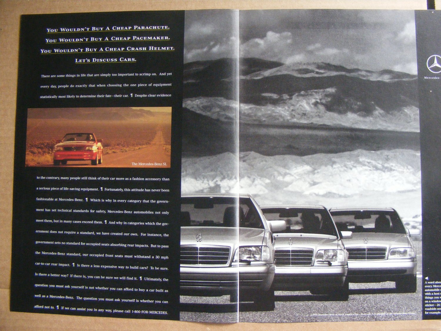 Mercedes Benz original magazine print advertisement