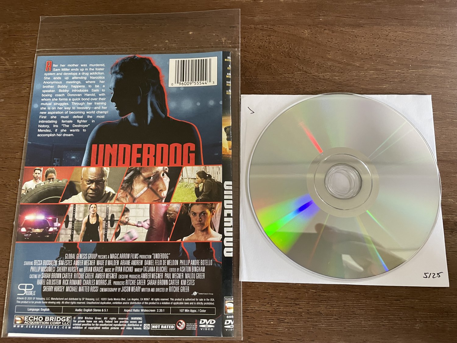 Underdog 2019 TV-14 DVD and Cover Art Only