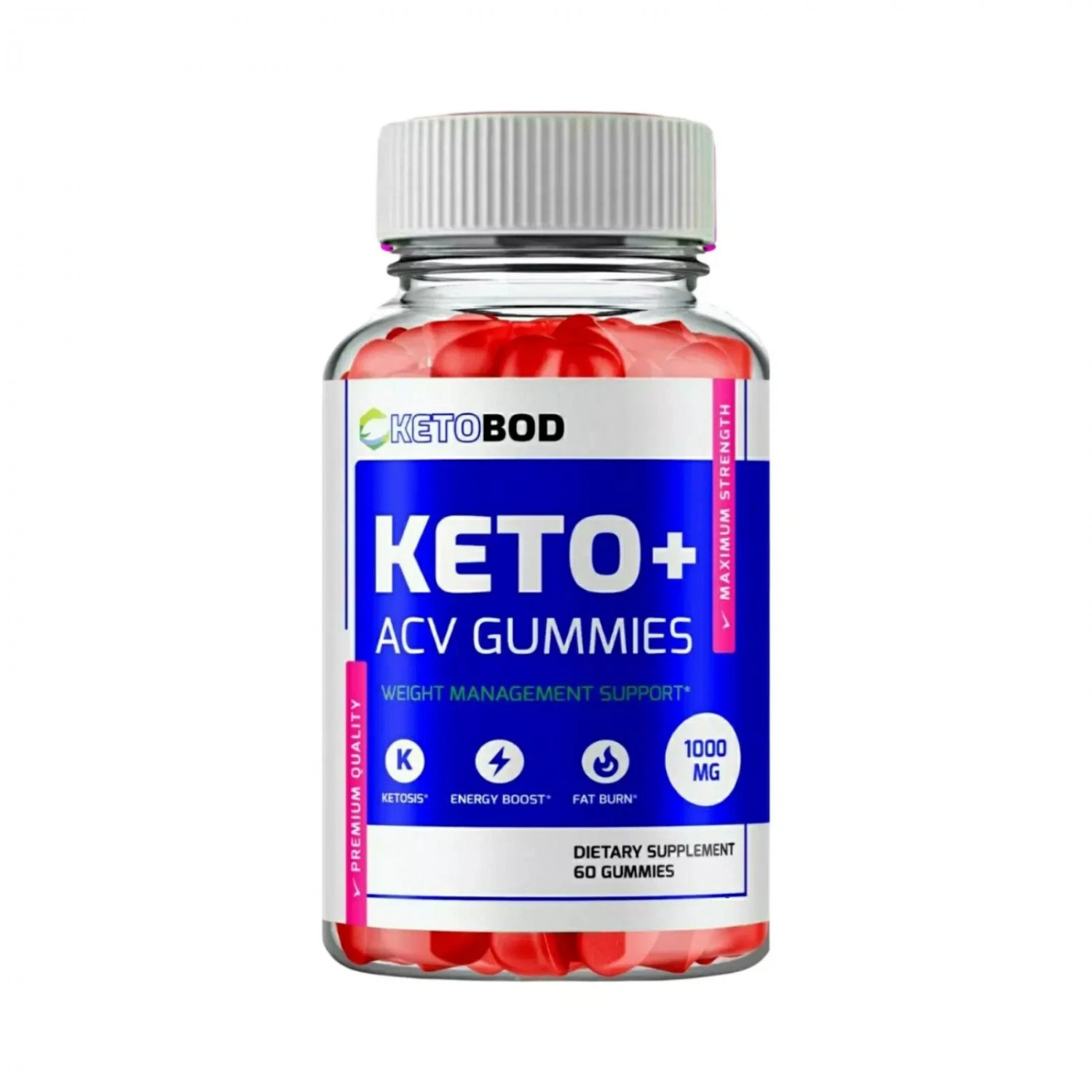 KetoBod ACV Gummies – Keto Bod Weight Loss Supplement – 60 Gummies
