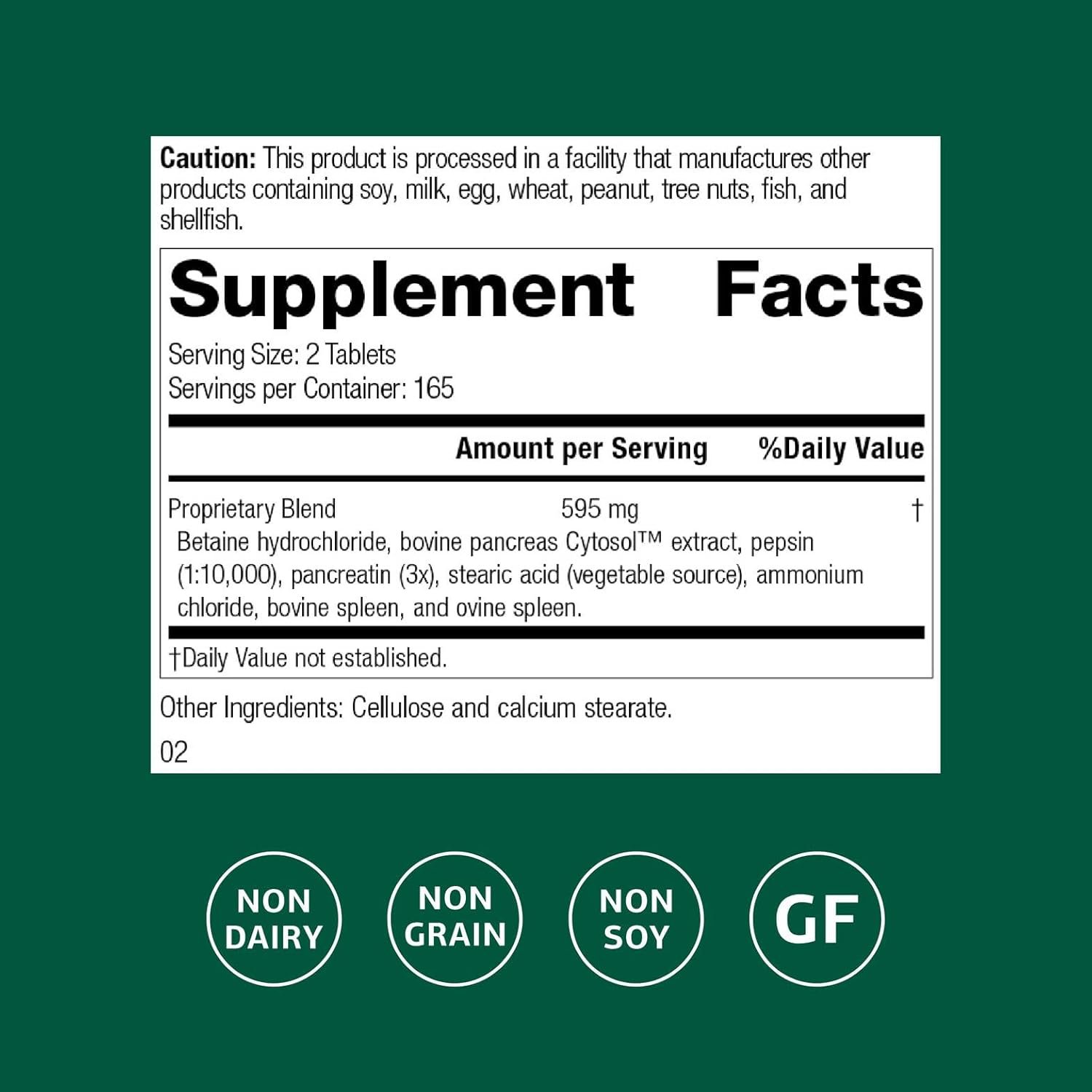 Standard Process Zypan – Digestive Support with HCl, Pepsin ...