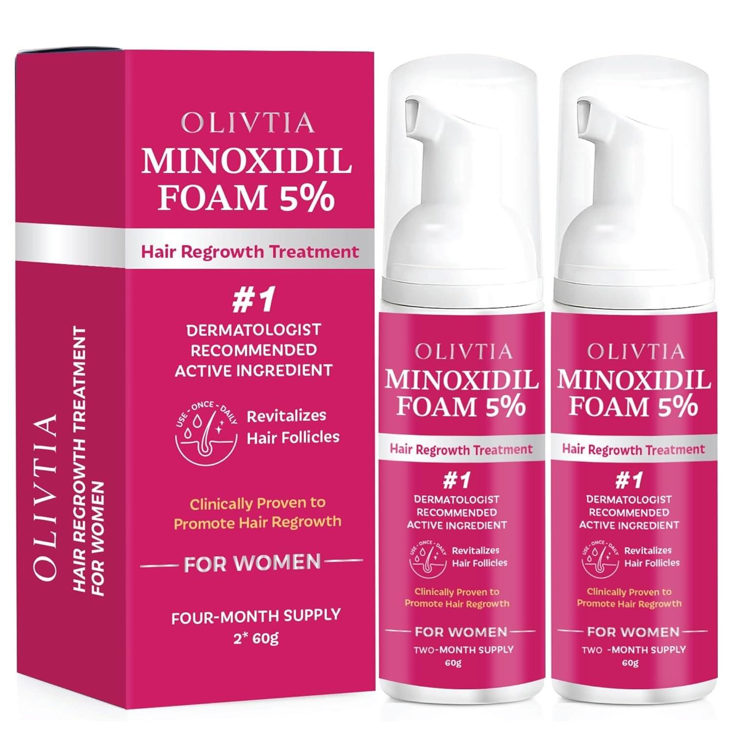 Minoxidil 5% Extra Strength Foam – Women