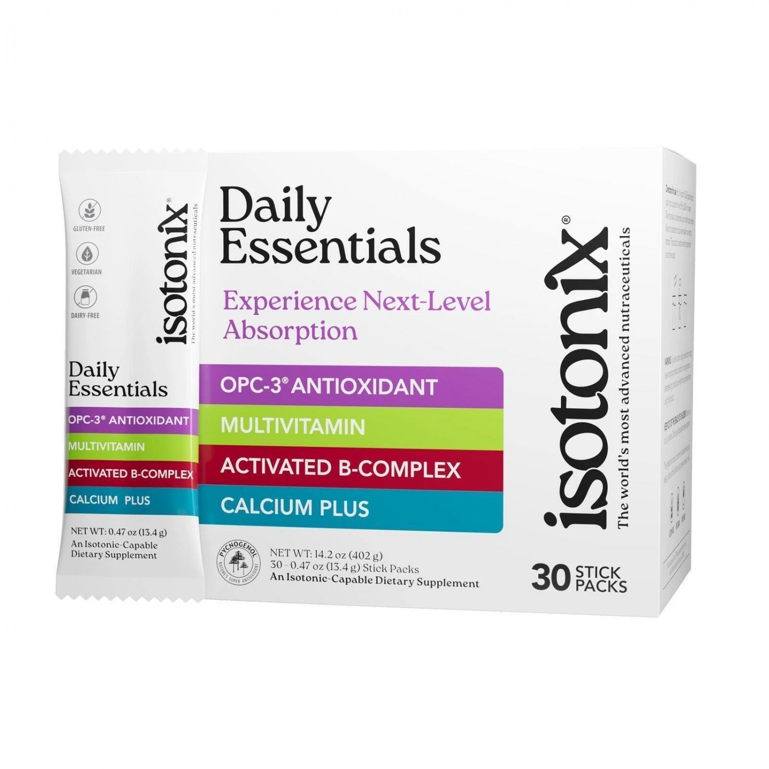 Isotonix Daily Essentials 4-in-1 Pack – OPC-3, Multivitamin, Calcium ...