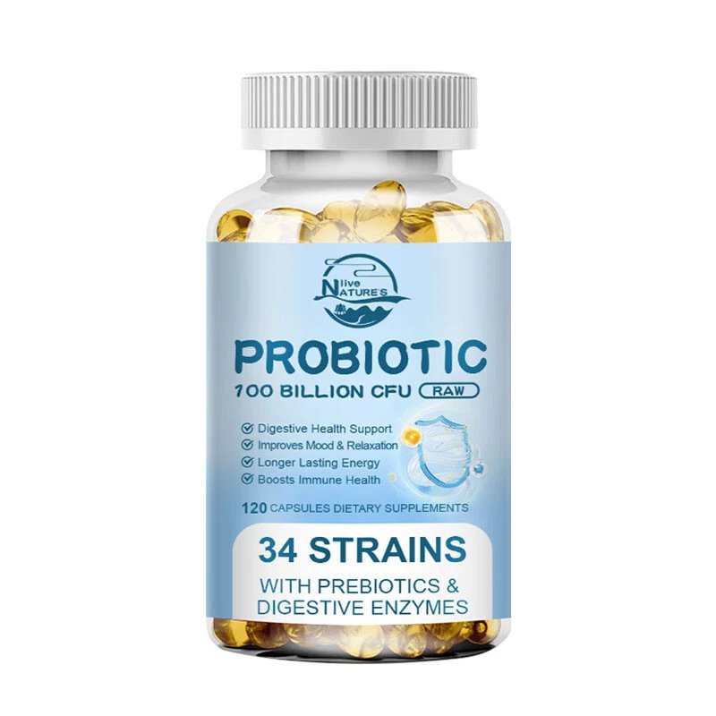 Probiotics 100 Billion Cfu Potency Digestive Immune Health 120 Capsules ...