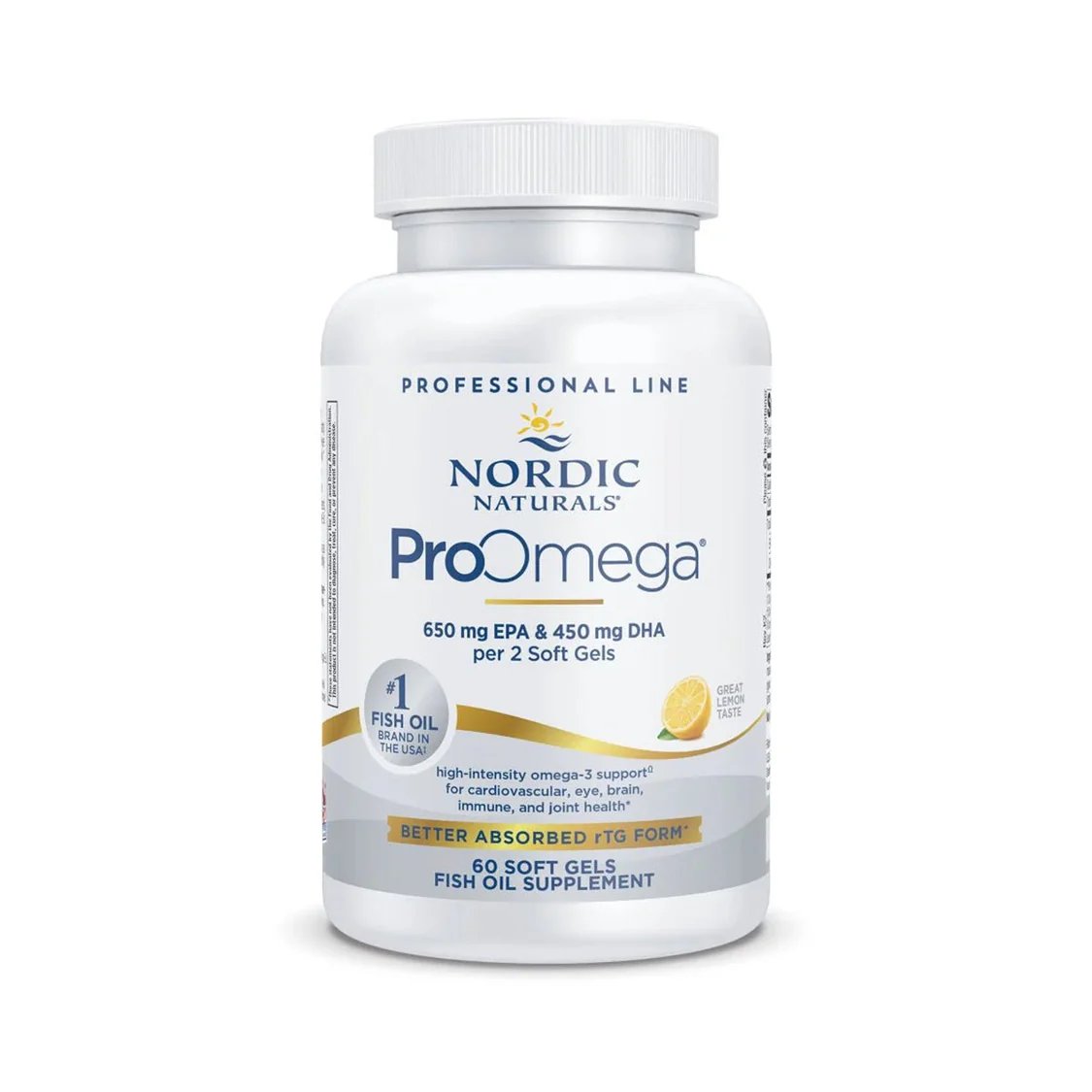 Nordic Naturals ProOmega, Lemon Flavor, Omega Supplement (3 Sizes)