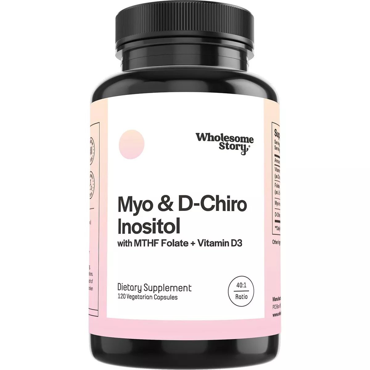Wholesome Story Myo-Inositol & D-Chiro Inositol – 60 Capsules (Dietary ...