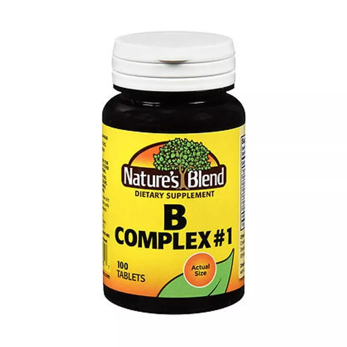 Nature's Blend Vitamin B Complex #1 – 563mg, 1 Tablet (Dietary Supplement)