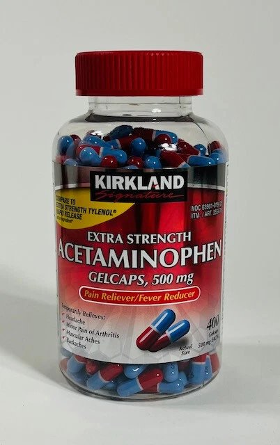 Kirkland Signature Acetaminophen Rapid Release Extra Strength 500mg ...