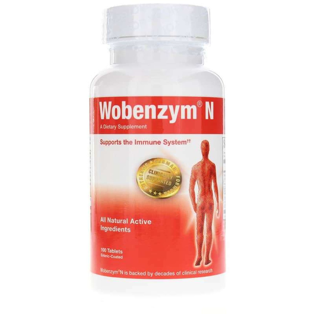 Wobenzym N by Douglas Labs – Dietary Supplement, 100 Tablets (1 Pack)