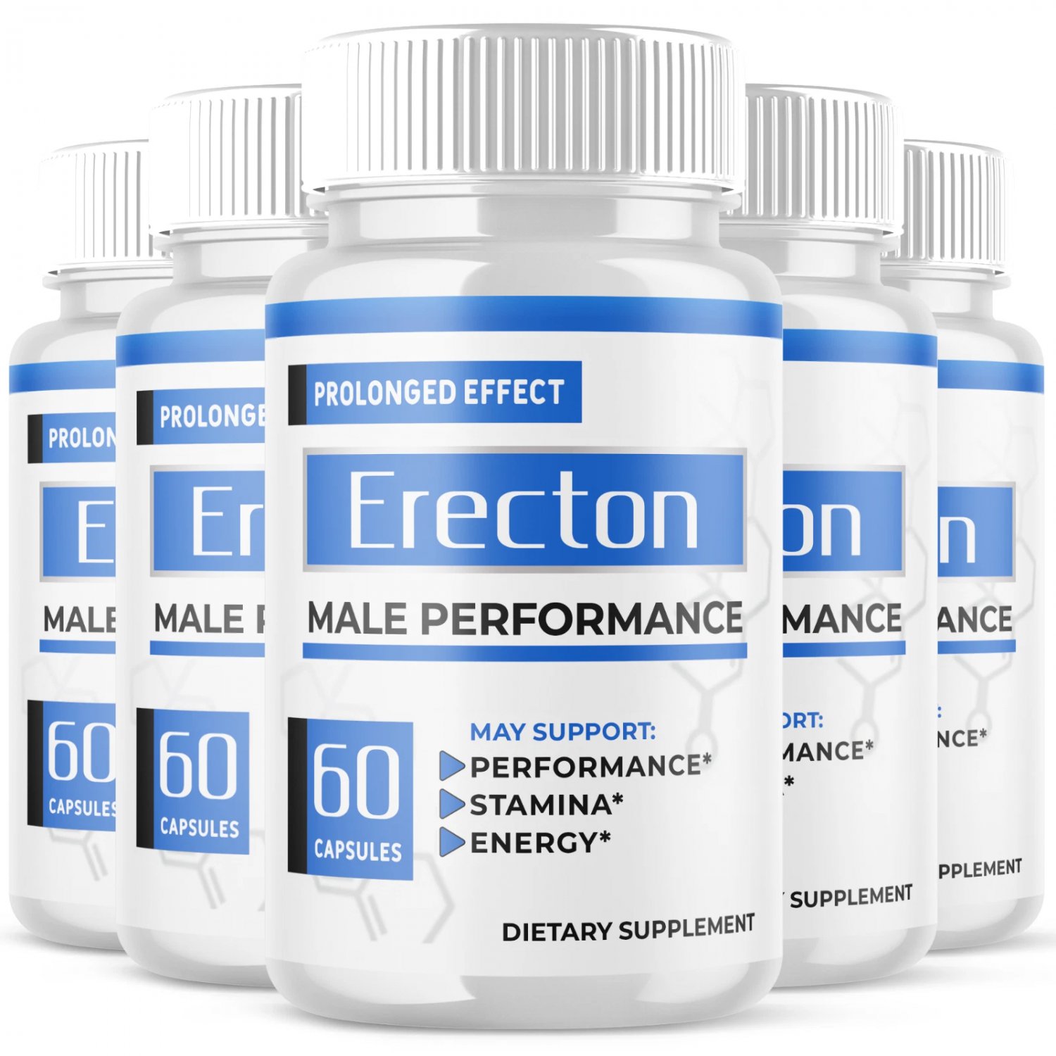 (5 Pack) Erecton for Men Advanced Max Formula Vitamin Supplement 300 ...