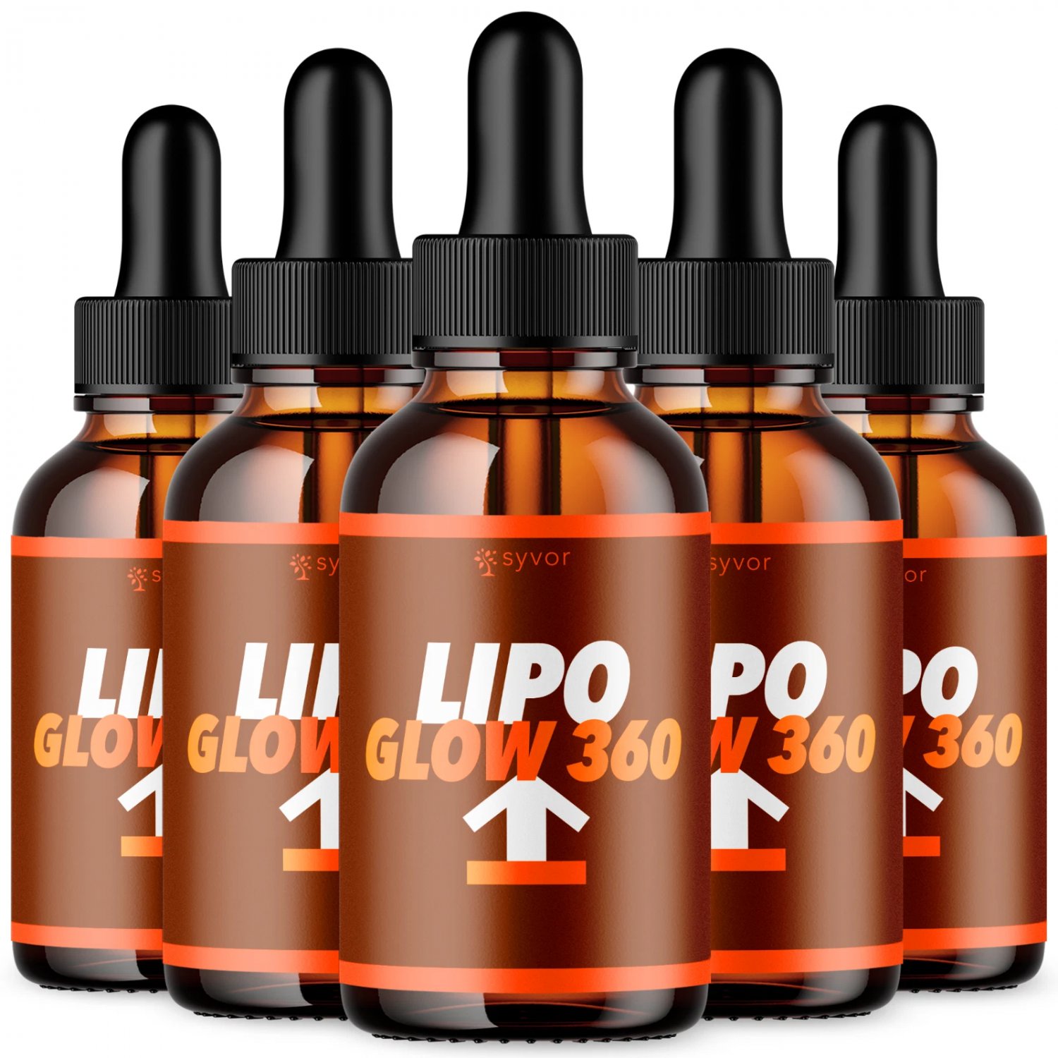 (5 Pack) Lipo Glow 360 Drops Max Strength Keto Formula Weight ...
