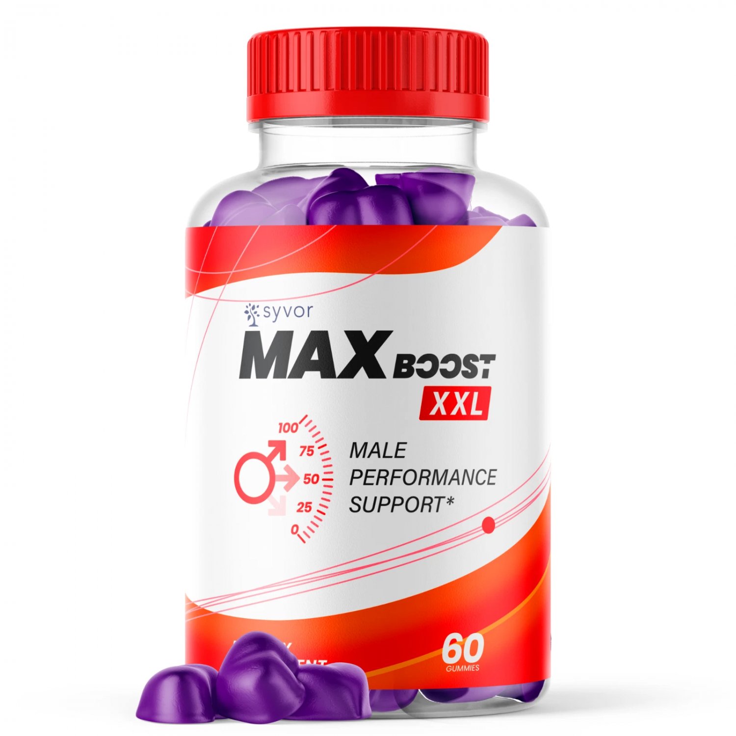 (1 Pack) Max Boost XXL Male Gummies MaxBoost XXL Advanced Supplement 60 ...