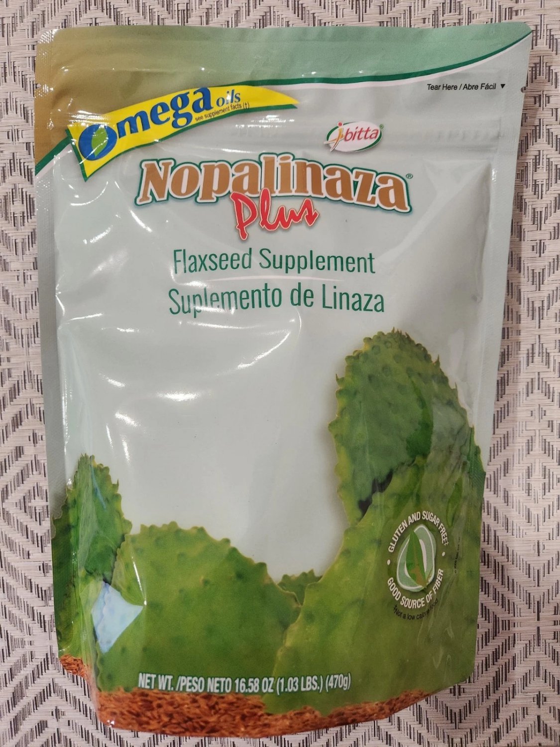 Nopalinaza Ibitta Plus Flaxseed Supplement & Omega Oils 16.5 Oz New 08 ...