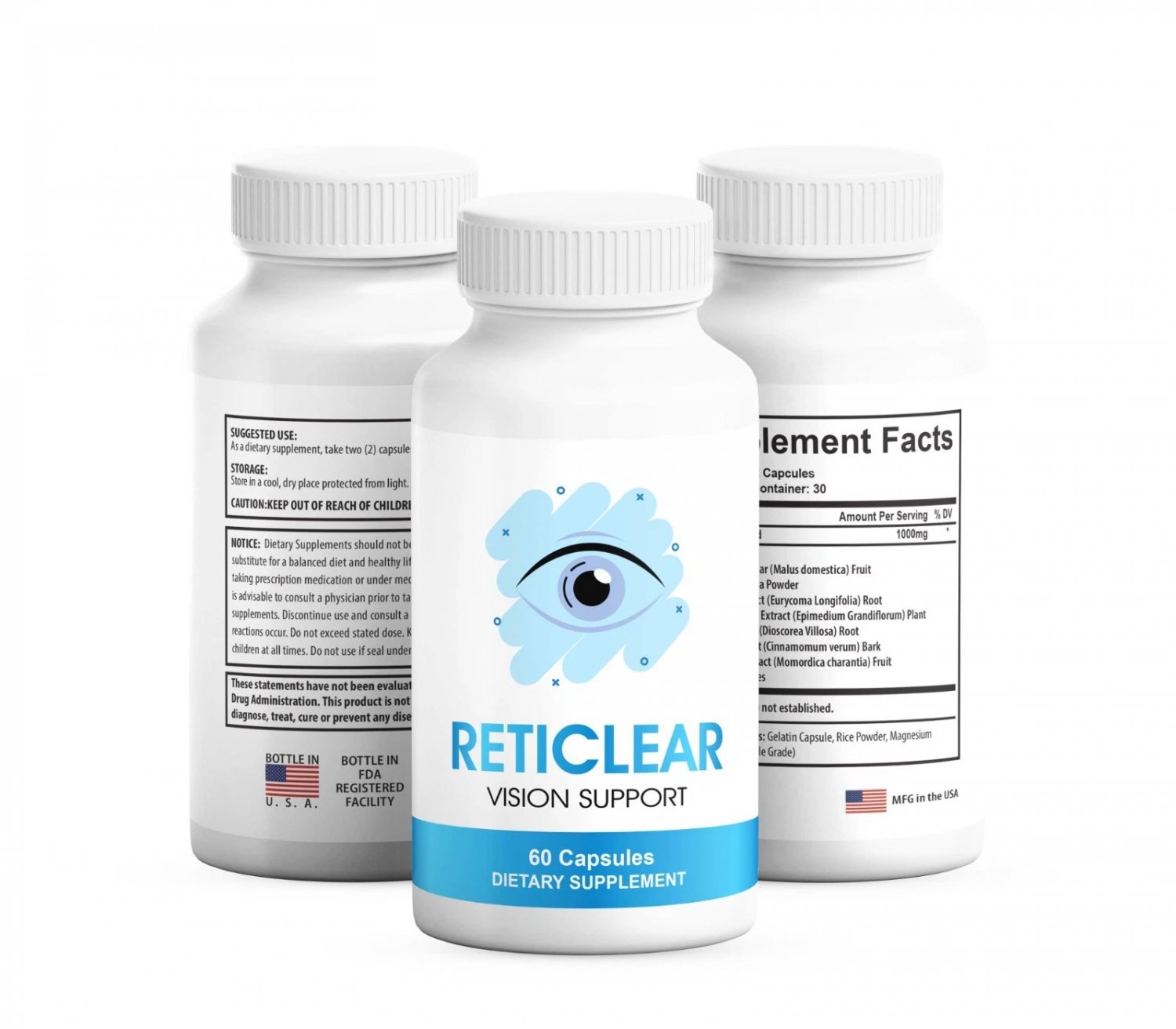 Reticlear 1 Pack – Capsules for Advanced Eye Support & Healthy Vision