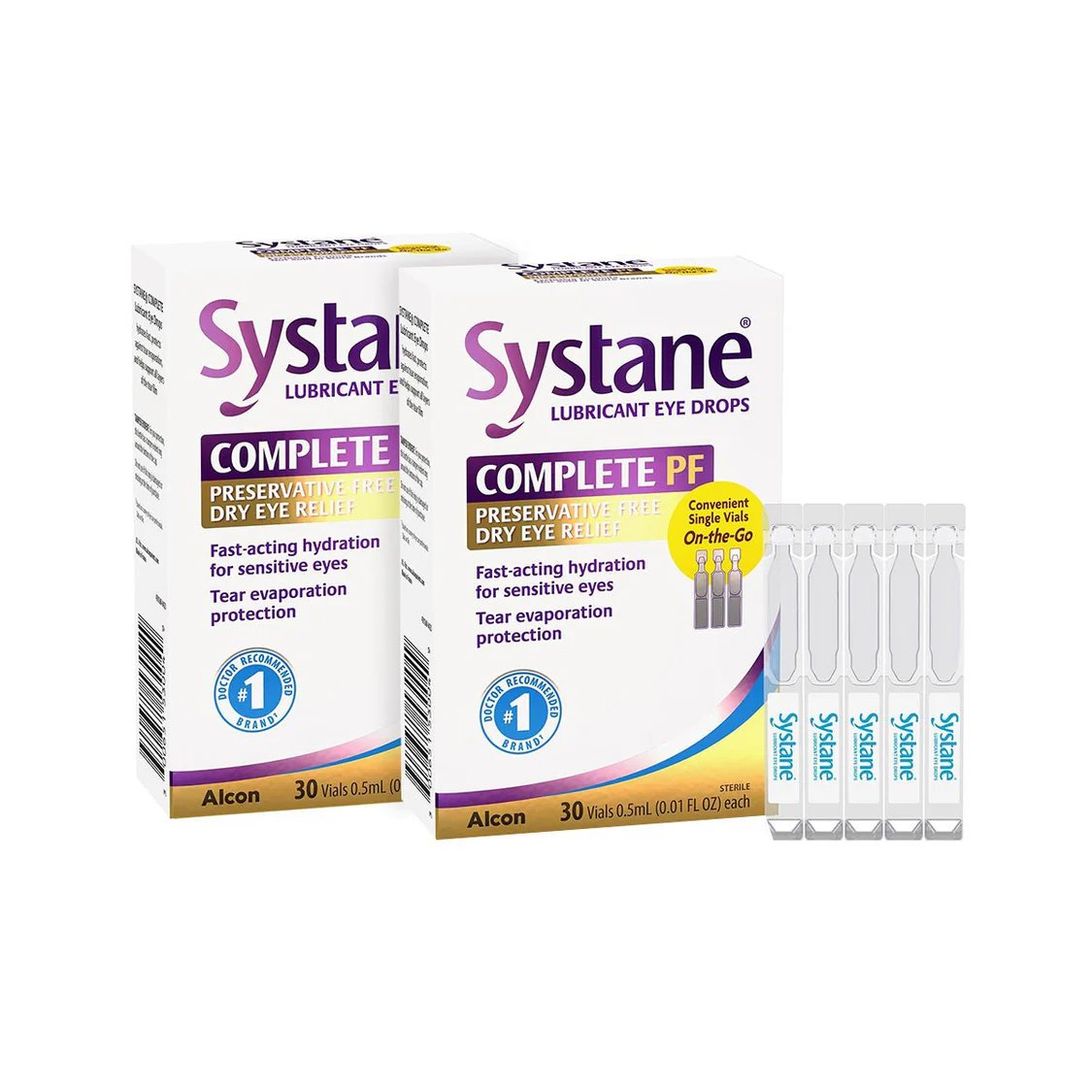 Systane Complete Preservative-Free Lubricant Eye Drops 60ct Vials ...