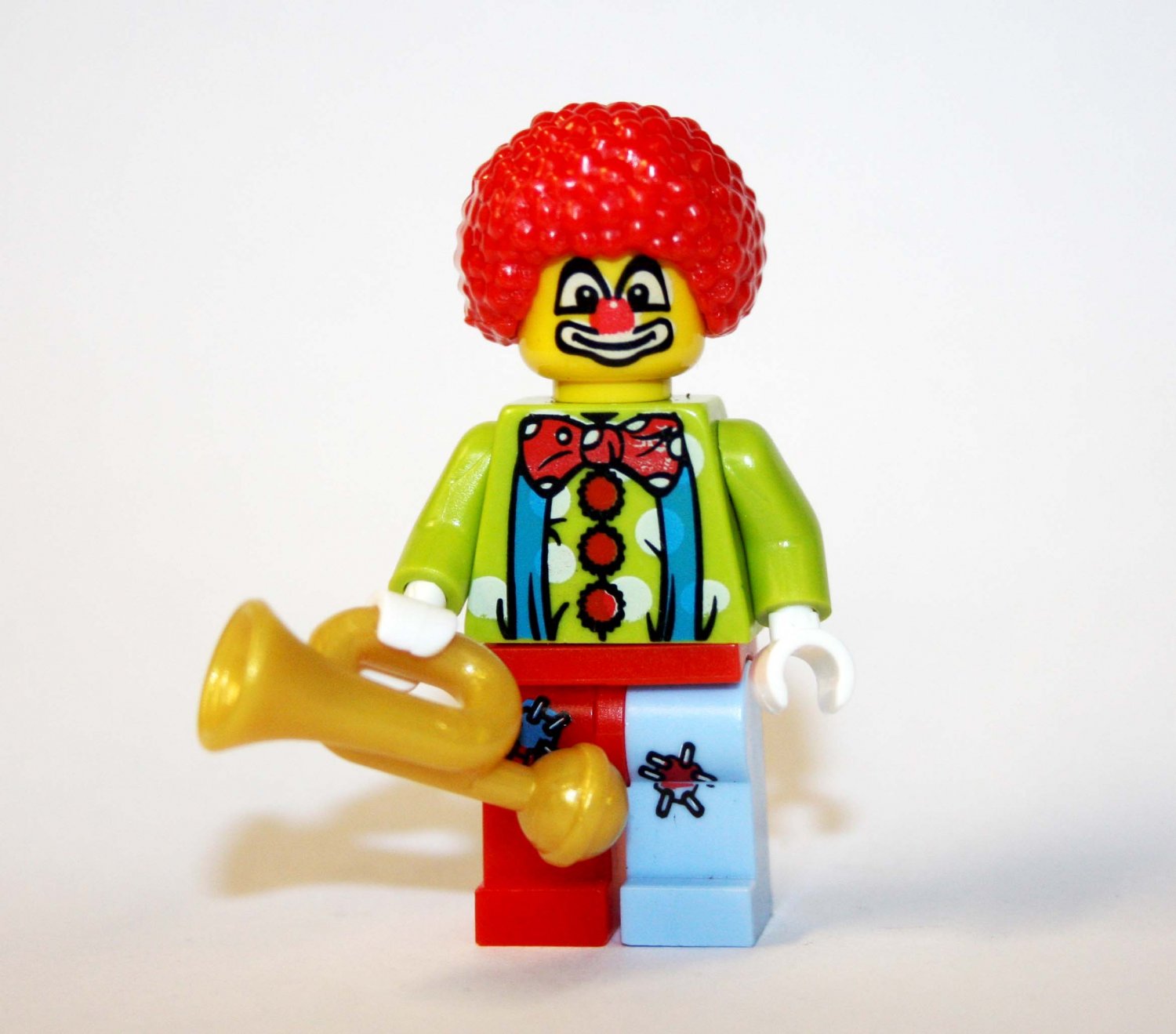 Circus Clown with horn Minifigure Custom USPS Shipping