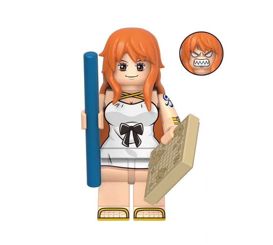 Nami One Piece Cartoon TV Show Anime Minifigure Custom USPS Shipping