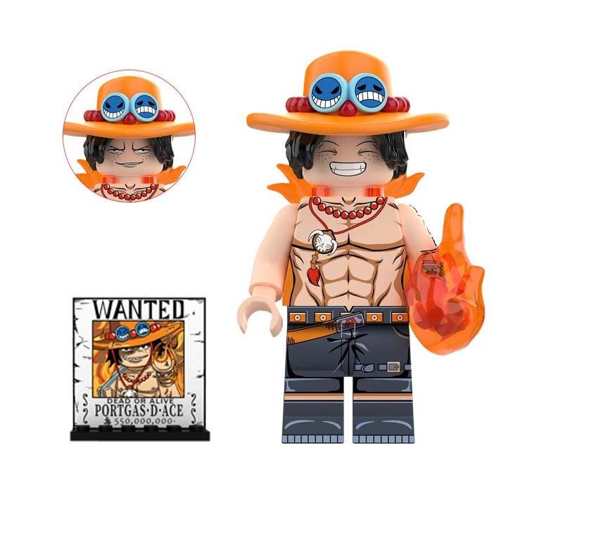 Ace V1 One Piece Cartoon TV Show Anime Minifigure Custom USPS Shipping