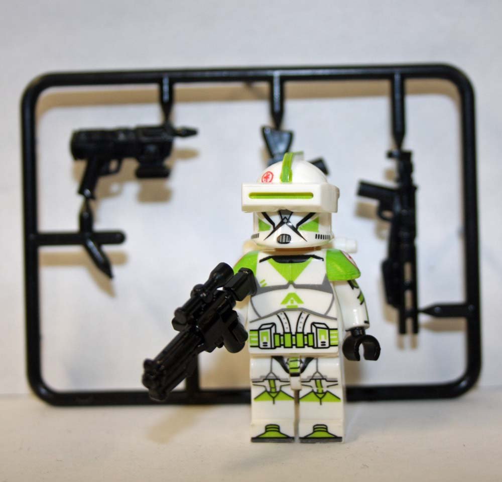 Clone Medic Trooper Clone Wars Cartoon Star Wars Minifigure Custom USPS ...