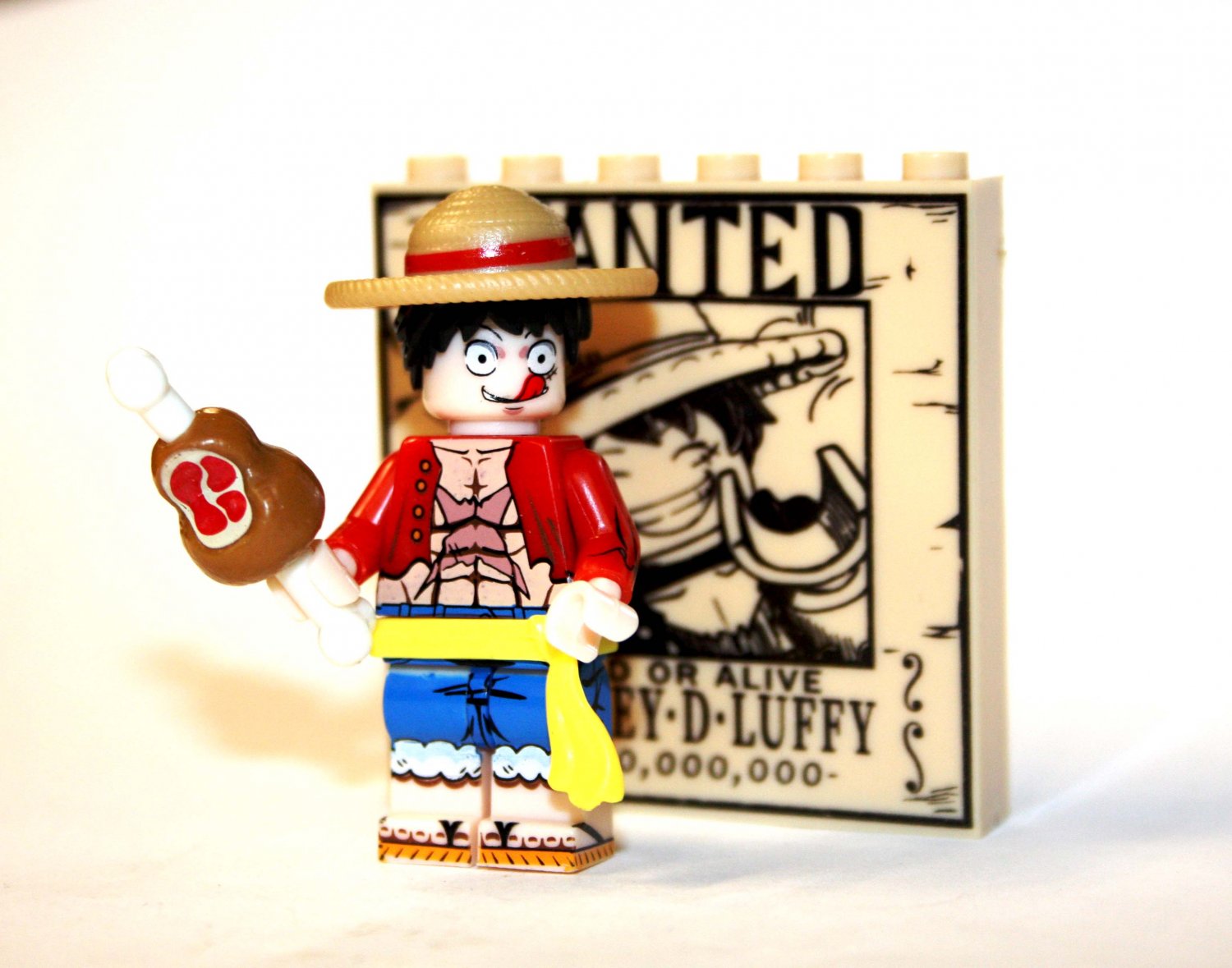 MONKEY D LUFFY V2 Wanted Cartoon Show One Piece Anime Minifigure Custom ...