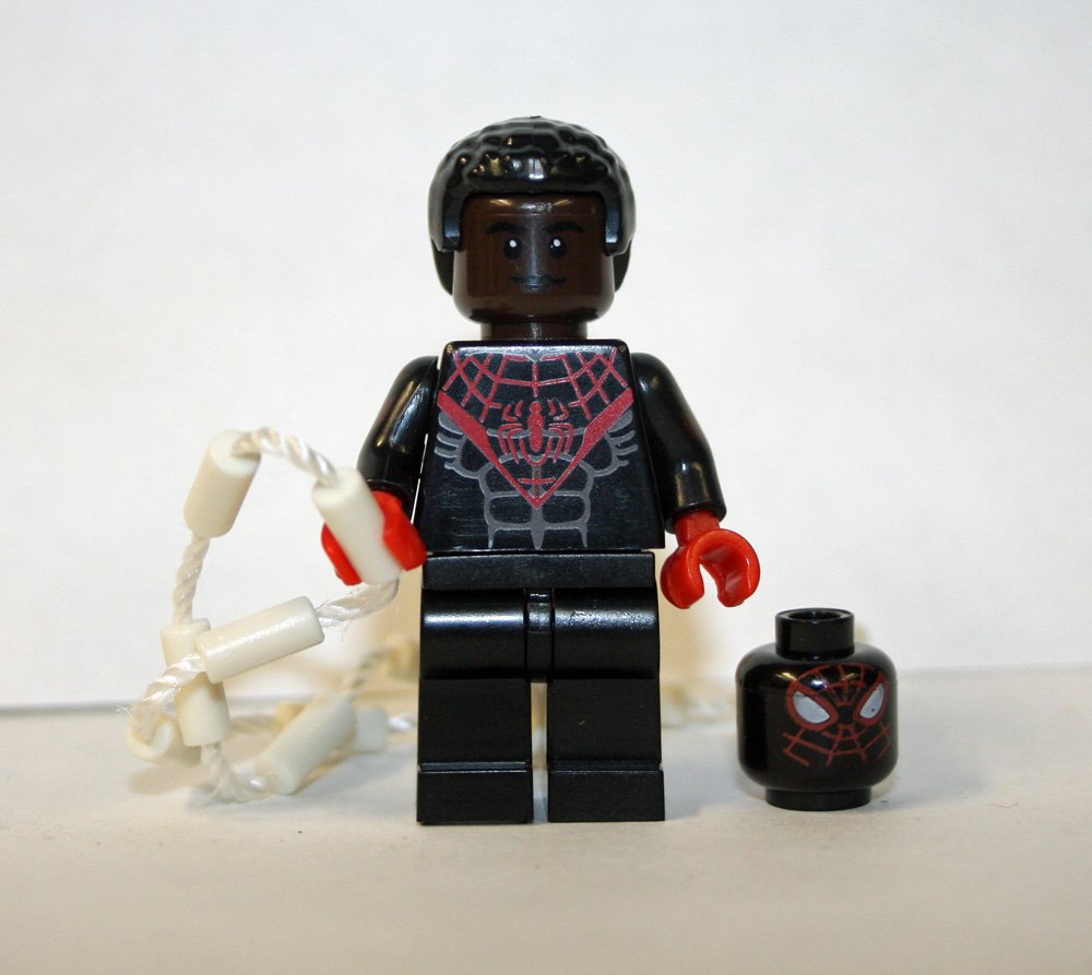 Miles Morales Spider-Man Minifigure Custom USPS Shipping!