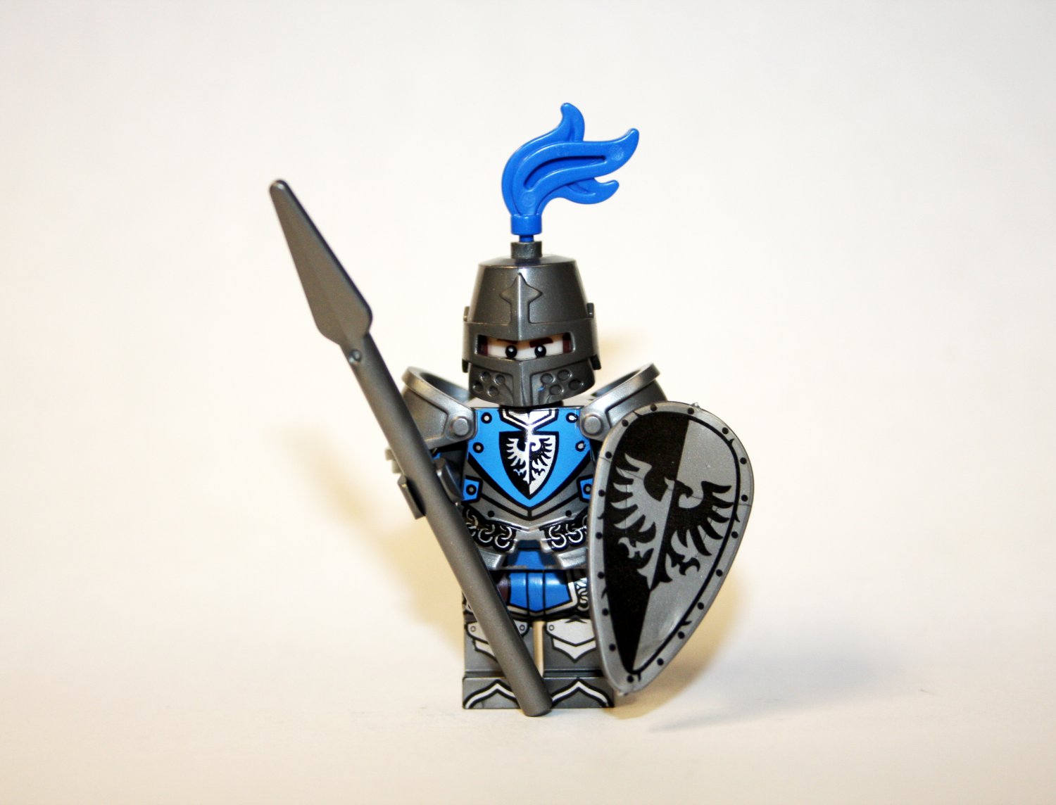 Armored Blue Eagle Knight Castle soldier Minifigure Custom USPS Shipping
