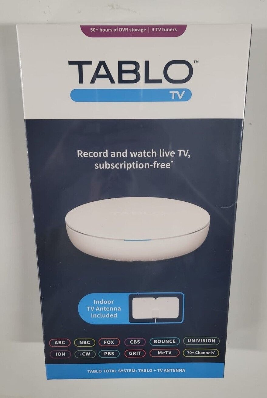 Tablo 4th Gen 4-Tuner TV DVR Package With Antenna 50+ Hrs Record - New ...