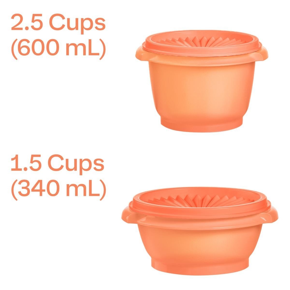 Tupperware 12-Piece Heritage Sheer Mini Bowl Set: Multi Pink, Purple, Coral