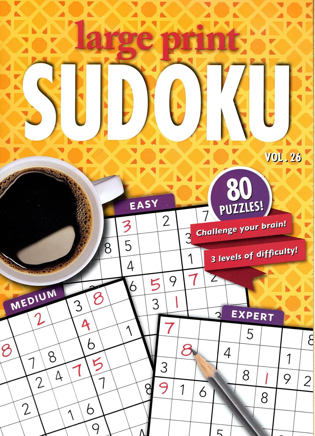 Large Print Sudoku Puzzle - Easy - Medium - Expert - All New Puzzles ...