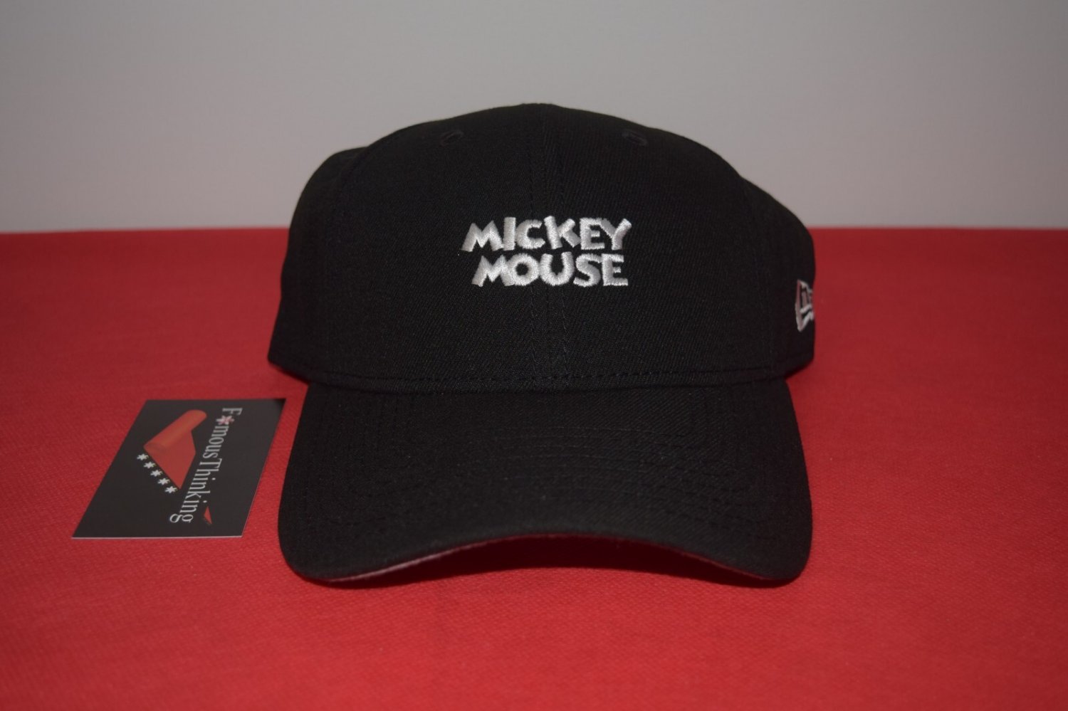 Disney X New Era Mickey Mouse Script Velcroback 9Forty RARE not Marvel VHS