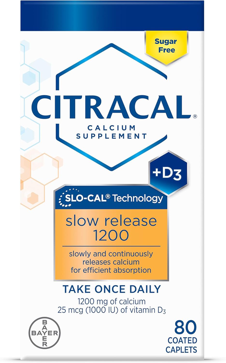 Citracal Slow Release 1200, 1200 mg Calcium Citrate with Vitamin D ...