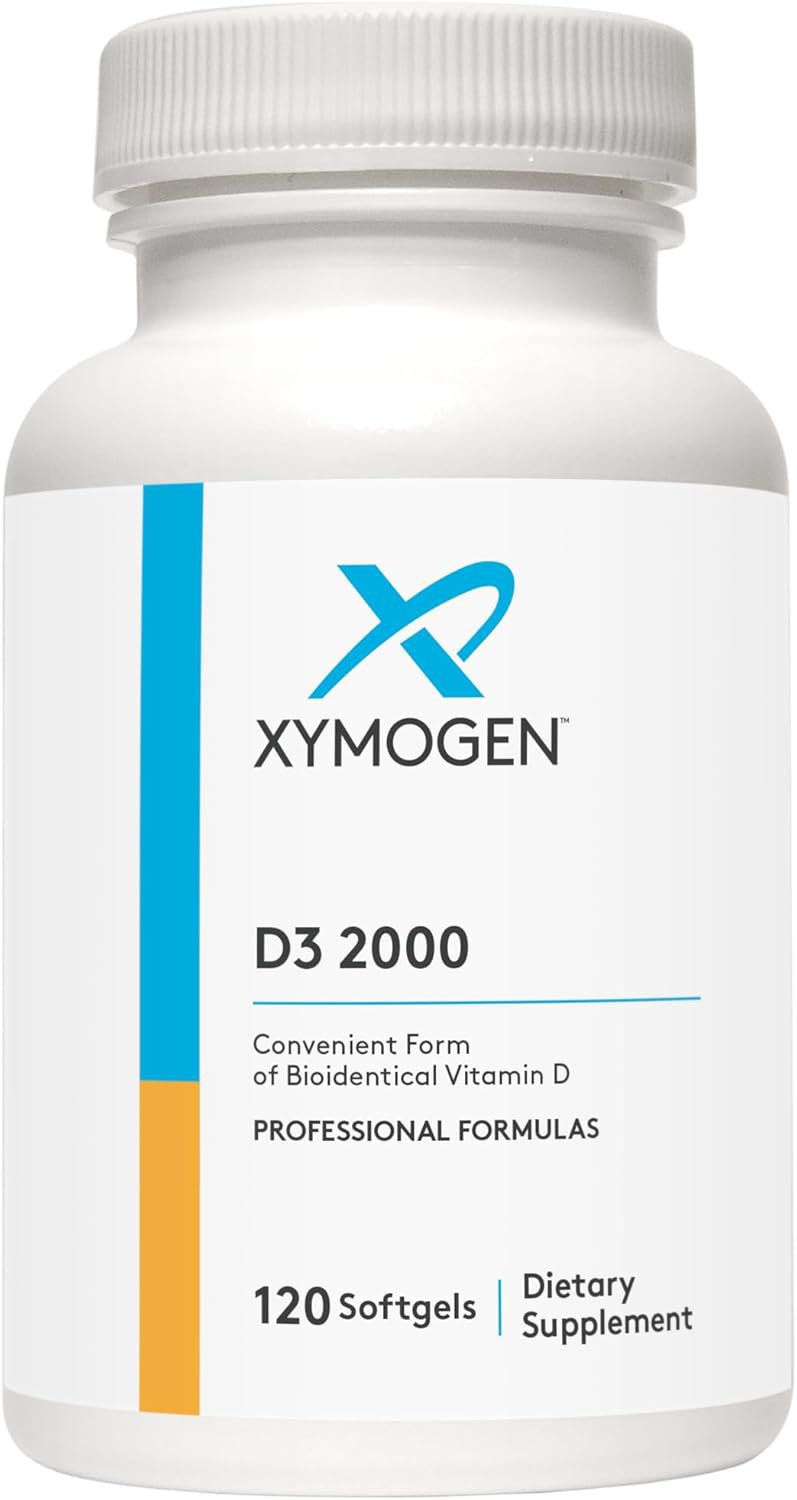 XYMOGEN D3 2000 - Bioavailable Vitamin D3 2000 IU (50 mcg) - High ...