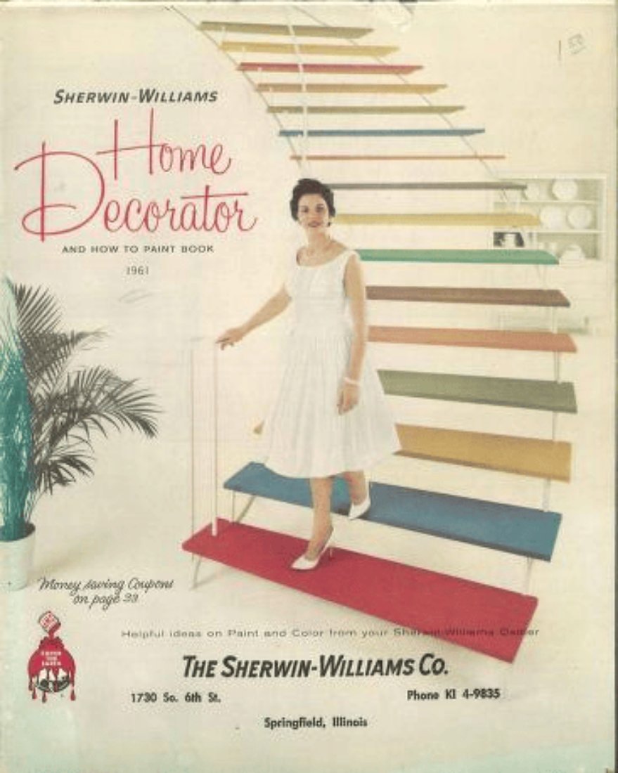 Sherwin-Williams Home Decorator, How-To-Paint Book 1961 – Vintage ...