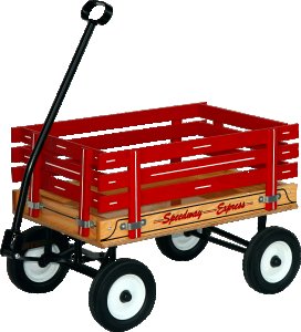110 SpeedWay Express 18" x 28" Amish Made Toy Wagon 350#